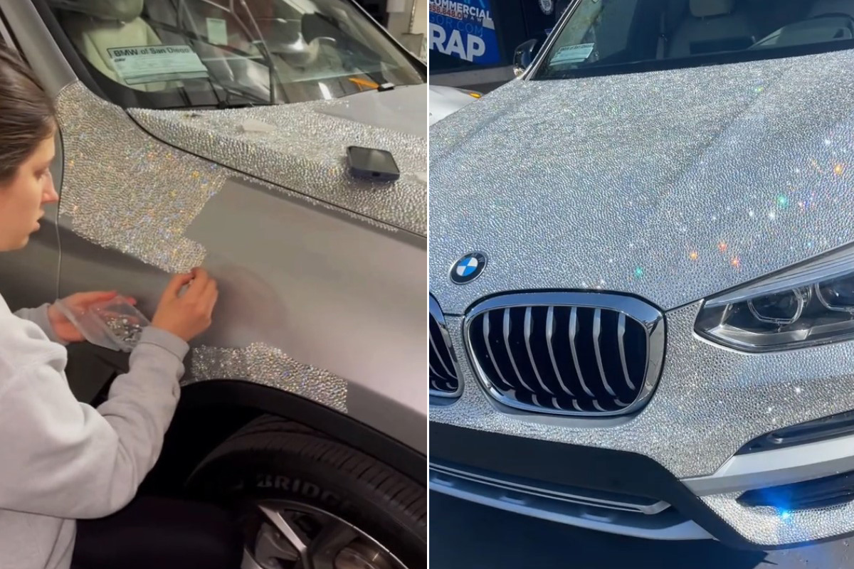 BMW: Καλυμμένη με κρύσταλλα Swarovski - Έντονες αντιδράσεις στο TikTok ...